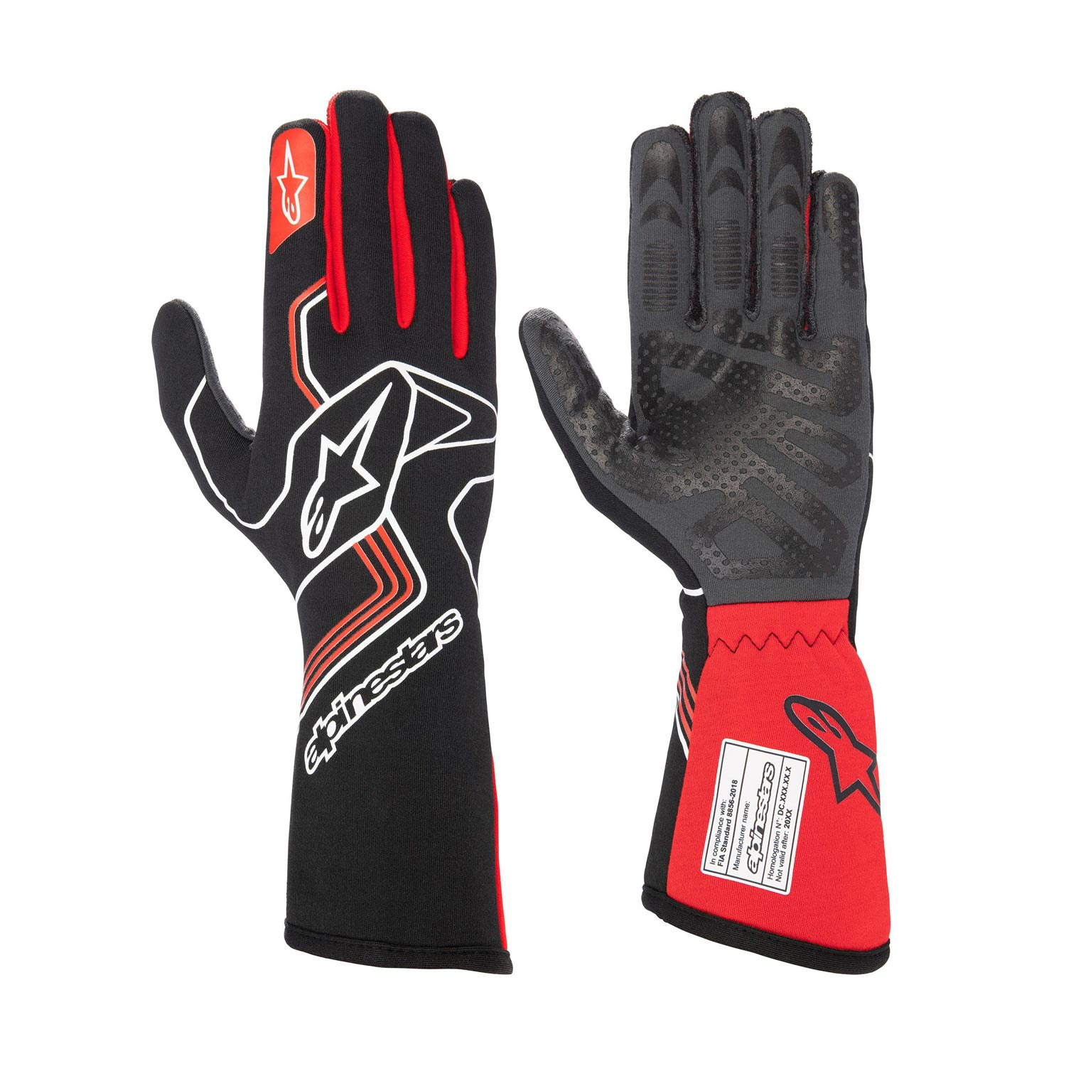 Alpinestars Handschuh TECH-1 RACE V3 Schwarz/Rot (FIA) Rot || Schwarz ...
