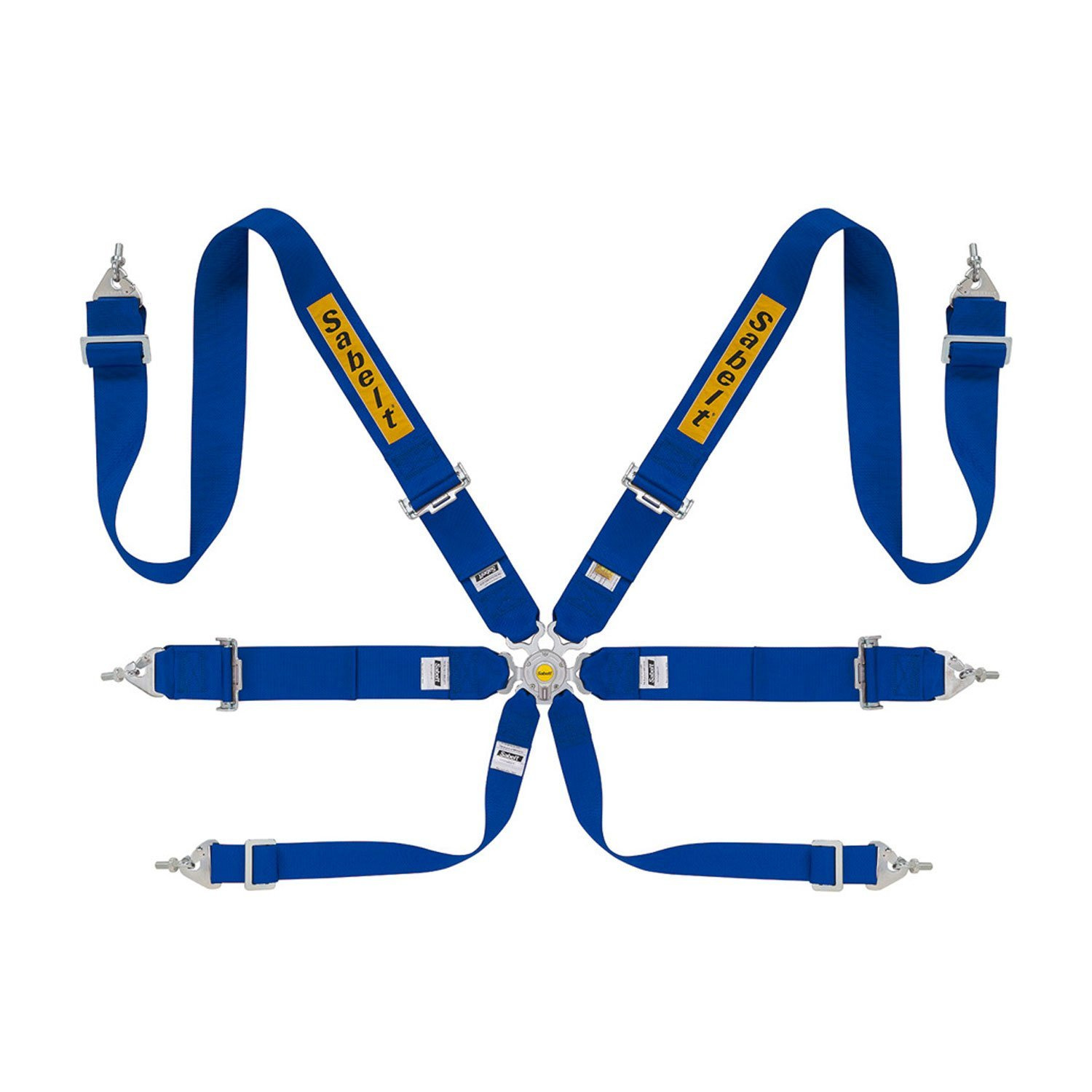 Sabelt Sicherheitsgurte 6 - Punkte Steel Saloon Rally 3" Blau (mit ...
